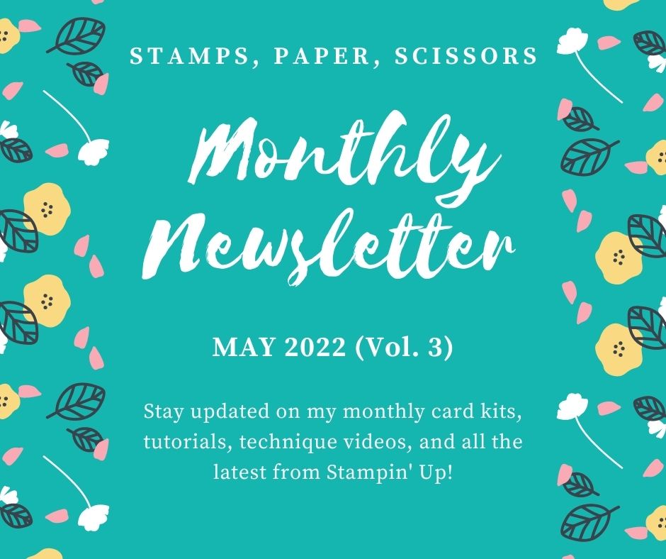 monthly newsletter from stamps paper scissors…